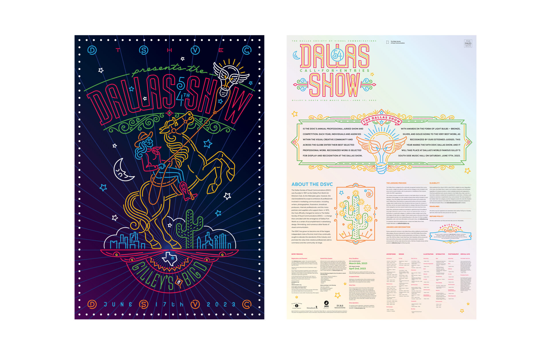 Dallas Show 2023 Invitation Poster
